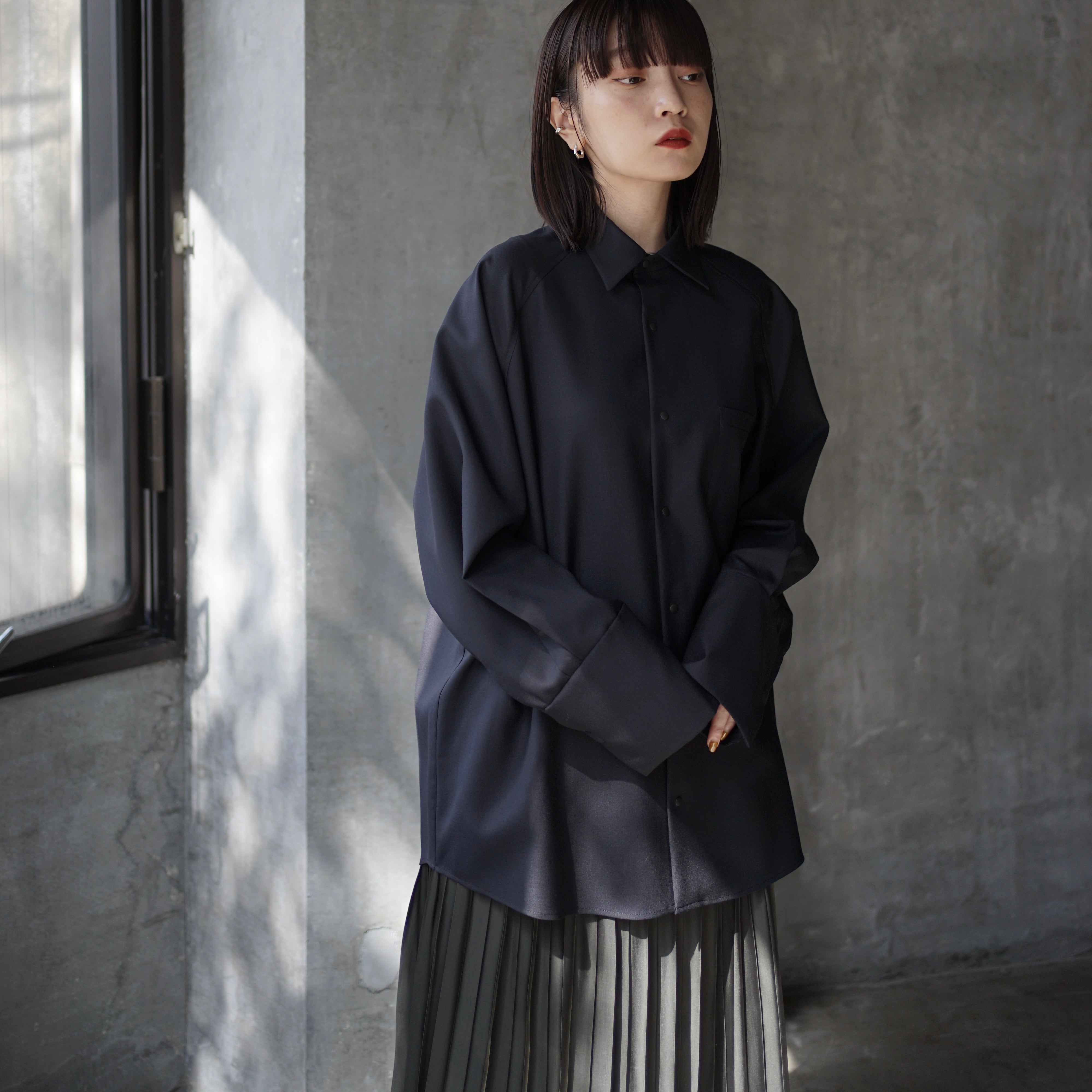 wool raglan sleeve shirt – itochi 公式オンラインストア
